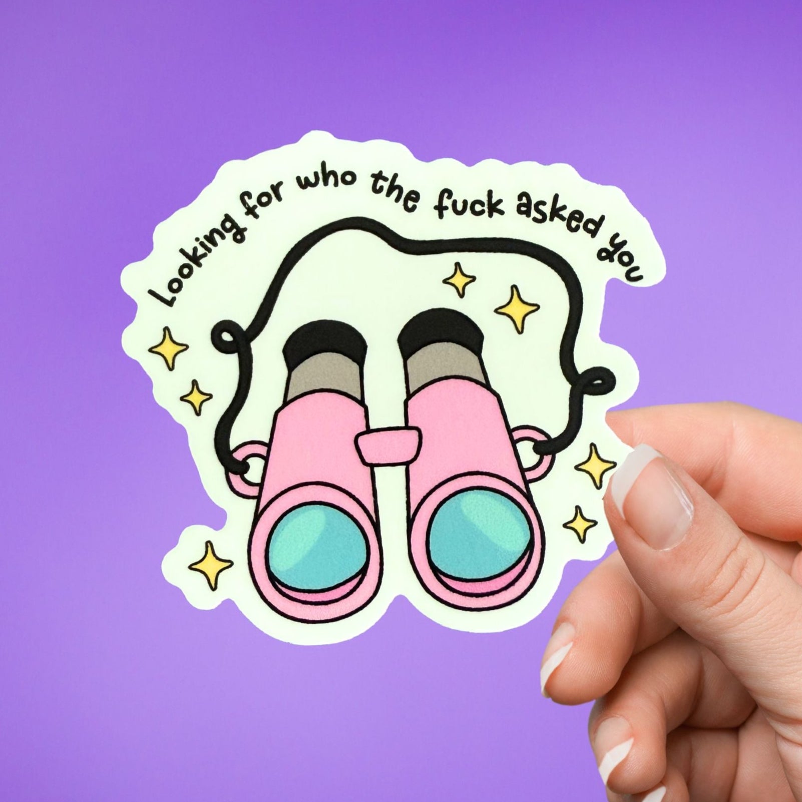 Looking For Who The F' Asked You Sticker – Corporate Snark
